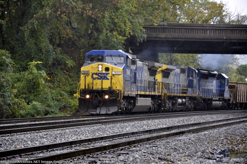 CSX 7849 (C40-8W)